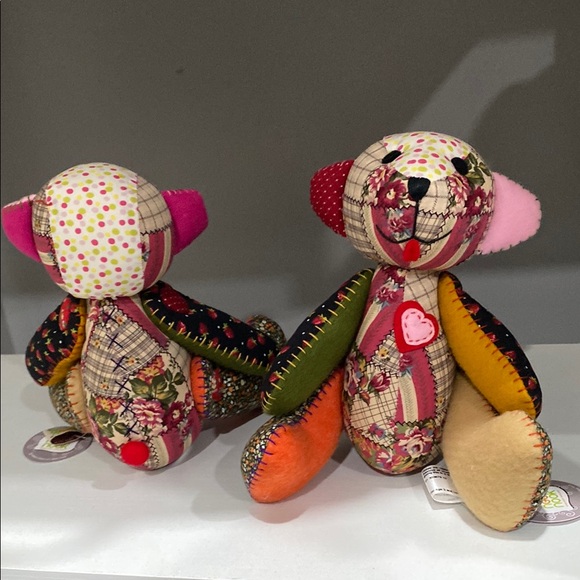 Accessories | Colorful Patchwork Teddy Bear | Poshmark